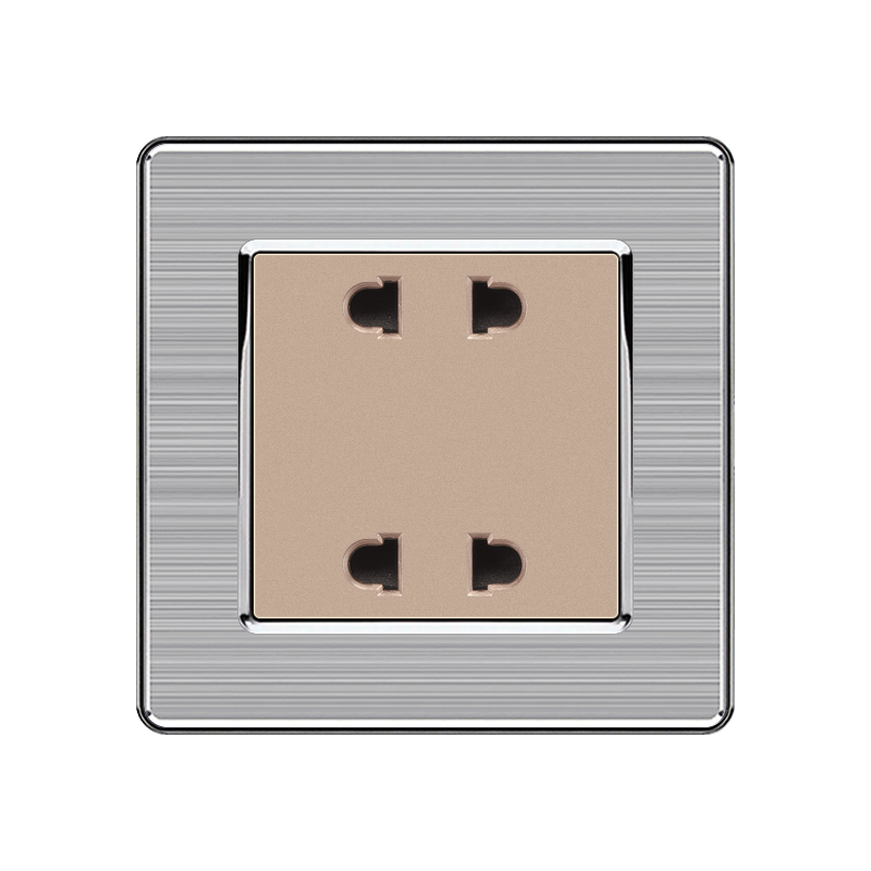 10A double 2 pole electrical power socket, View power socket, HANSE ...